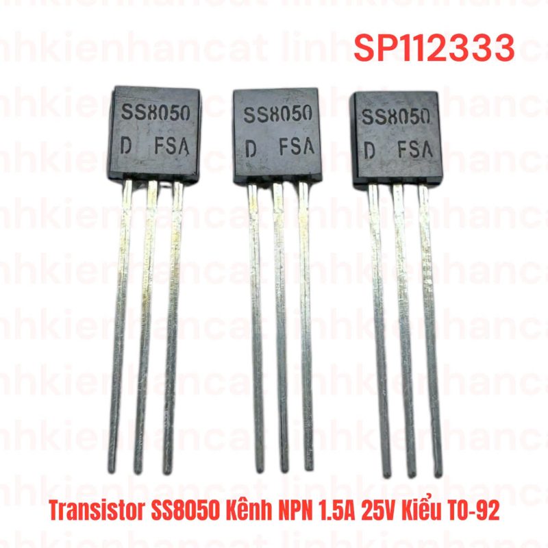Transistor SS8050 Kênh NPN 1.5A 25V Kiểu TO-92 · Công Ty TNHH TM Thiên An